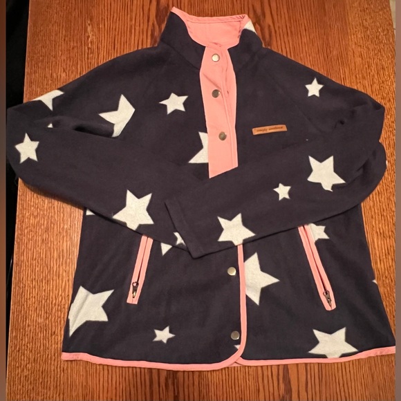 Simply Southern | Jackets & Coats | Simply Southern Navy Blue Star ...